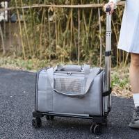 China 2-in-1 Detachable Rolling Pet Carrier for sale