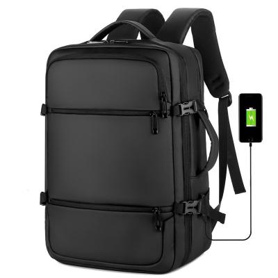 China Customizable Logo Blue Black Anti-Theft Waterproof Nylon Lined Laptop Backpack for Business Travel 20-39 Litre Capacity for sale