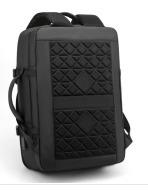 China Customizable Logo Blue Black Anti-Theft Waterproof Nylon Lined Laptop Backpack for Business Travel 20-39 Litre Capacity for sale