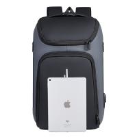 China Business Leisure Blue Grey Anti-Theft Waterproof Computer Backpack with Nylon Lining Material and Zipper Closure for sale