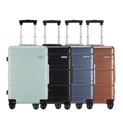 China Outdoor Travel Suitcases with Soft Handle TSA Lock Luggage Lightweight Portable PC Trolley Case and Durable Aluminum Frame for sale