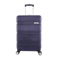 China Horizontal Ribbed Hard Shell Suitcase in Green / Beige / Blue / Black for sale
