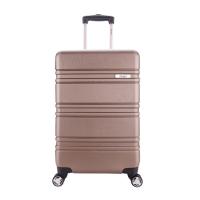 China Horizontal Ribbed Hard Shell Suitcase in Green / Beige / Blue / Black for sale