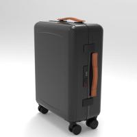 China Customized Carry-On Suitcase with TSA Lock Spinner Wheels One-Piece Molded Carbon Fiber Luggage Luxury Hard Shell Luggage for sale