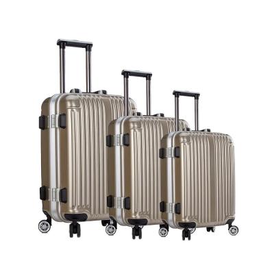 China Long Holidays-3 Pcs Travel Suitcases with Zipper Closure and Custom Logo- Custom Tsa Lock PC Boarding Luggage Set for sale