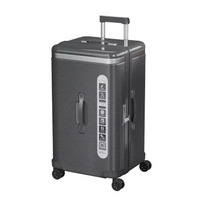 China Design Fashion Travel Bags Luxury 20 Inch PC 4 Spinner Carry-On Luggage with Silent Wheels and Front Open Feature TSA Lock for sale