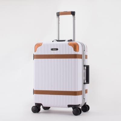 China Retro Vintage Classical PC Suitcase Lightweight and Portable Hardshell Carry-on Luggage with TSA Lock for sale