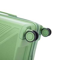 China Green PP Modern Style Waterproof Lightweight Luggage with TSA Lock Durable Hard Shell Suitcase for Travel for sale