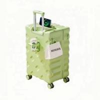 China Multifunctional Suitcase with 3D Textured Shell Design for sale