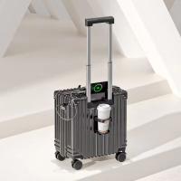 China Scratch-Resistant Sit-On Aluminum Frame Carry-On Suitcase for sale