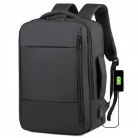 China Unisex Fashionable Black Anti-Theft Waterproof Lightweight Laptop Backpack with RFID GPS USB Solar Panel and Materials for sale