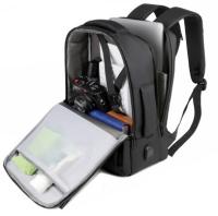 China Unisex Fashionable Black Anti-Theft Waterproof Lightweight Laptop Backpack with RFID GPS USB Solar Panel and Materials for sale