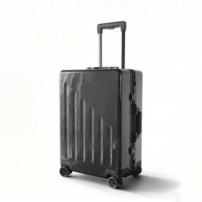 China Upgrade Your Travel Experience with Unisex Carbon Fiber Shell Luggage featuring Spinner Caster and TSA Lock for sale