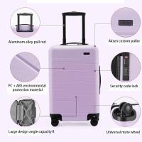 China Large-Capacity PC Hardshell Suitcase with Reverse Zipper for sale