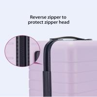 China Large-Capacity PC Hardshell Suitcase with Reverse Zipper for sale
