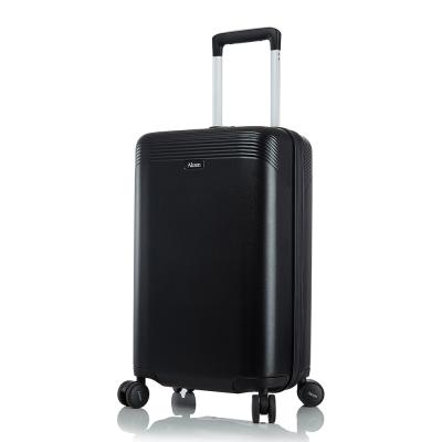 China Aluminum Telescopic Rod Handle Hand Carry Green Cabin Spinner Suitcase With Fingerprint TSA Lock for Business Travel for sale