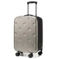 China ABS PC Material Folding PC Luggage Collapsible Suitcase Round Pit Design Carry on Boarding for sale