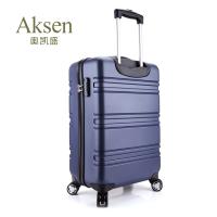 China Horizontal Ribbed Hard Shell Suitcase in Green / Beige / Blue / Black for sale