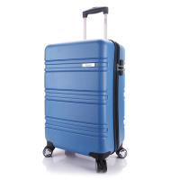 China Horizontal Ribbed Hard Shell Suitcase in Green / Beige / Blue / Black for sale