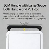 China 20 inch Wide-Handle Zipperless Front-Opening Suitcase for sale