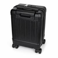 China 16 Inch Suitcase in Black Hard Shell with Removable Wheel & TSA Lock for sale