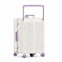 China 5-Wheel Wide-Handle Crystal Spinner Suitcase for sale
