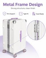 China 5-Wheel Wide-Handle Crystal Spinner Suitcase for sale