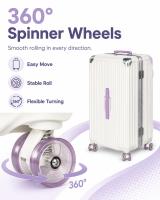 China 5-Wheel Wide-Handle Crystal Spinner Suitcase for sale