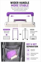 China 5-Wheel Wide-Handle Crystal Spinner Suitcase for sale