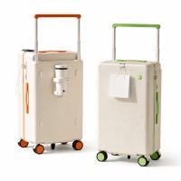 China Deep Component Hard Shell Wide Trolley Luggage for sale