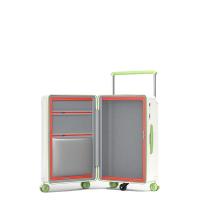 China Large Capacity PC Hard Shell Suitcase with Wide Handle, Cup Holder, Side Hook and 360 Degree Spinner Wheels Wholesale for sale