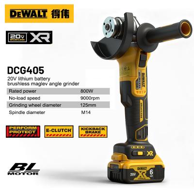 China 9000rpm Brushless Angle Grinder Variable Speed DEWALT DCG405 For Household for sale