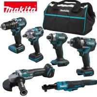 China 6in1 Makita Cordless Tool Kit Lithium Makita Battery Set OEM ODM for sale