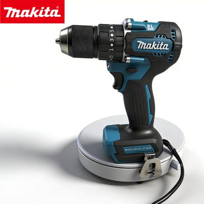China Makita Brushless Electric Drill Cordless Rechargeable Electric Screwdriver Ice Breaking Tools Yofidra 13MM 40N.M Battery Impact Drill for sale