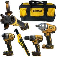 China XR 20V Brushless Tool Set Ratcheting Wrench Angle Grinder Dewalt Impact Set ODM for sale