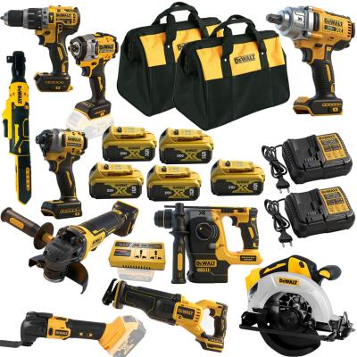 China 18 In 1 Dewalt Tool Set Cordless Drill Set 18V 20V With 5.0Ah Batteries for sale