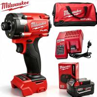 China Milwaukee 18V Red Cordless Electric Screwdriver Set With Battery & Charger Electricians & Auto Repair Brushless Screwdriver Kit for sale