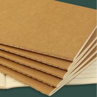 China 100 Pages/ 50 Sheets Soft Kraft Cover Notebook Perfect for Students and Professionals for sale