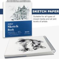 China A5 Spiral Bound Sketchbook 100 Sheets Acid Free Drawing Paper 9x12 Inches for Adults Teens for sale