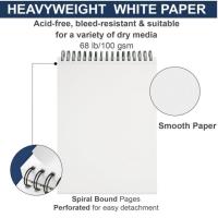 China A5 Spiral Bound Sketchbook 100 Sheets Acid Free Drawing Paper 9x12 Inches for Adults Teens for sale