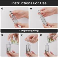 China Diversity Portable Square Empty Glass Perfume Atomizer Bottle with Spray Applicator for sale
