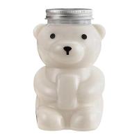 China 350ml 400ml 700ml Customize Pet Plastic Bear Shape Juice Bottle with Screw Cap and Straps for sale