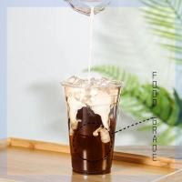 China 12oz-24oz Personalized Transparent Take Away Plastic Cups with Lid Customize Your Cup for sale