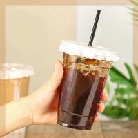 China 12oz-24oz Personalized Transparent Take Away Plastic Cups with Lid Customize Your Cup for sale