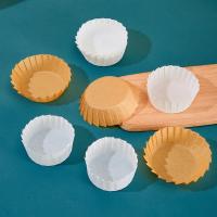 China White Brown Disposable Eco Friendly Paper Cupcake 5.2x7cm for Party and Meeting for sale