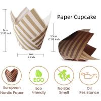 China Eco-Friendly Disposable Paper Cake Cup 5.2x7cm for Family Cake Shop Party for sale