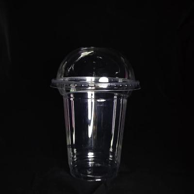 China Customized Logo Clear PP/Pet Transparent Disposable Plastic Cup About Shipping Cost for sale