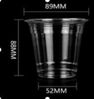 China Customized Logo Clear PP/Pet Transparent Disposable Plastic Cup About Shipping Cost for sale