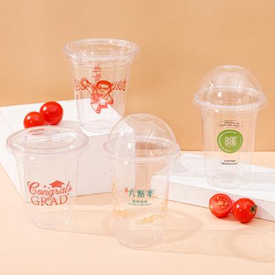 China Customized Logo Clear PP/Pet Transparent Disposable Plastic Cup for in Various Sizes for sale