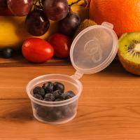 China Disposable PP Sauce Cup 1oz 2oz 3oz 4oz Leak Proof Lid Customizable for sale